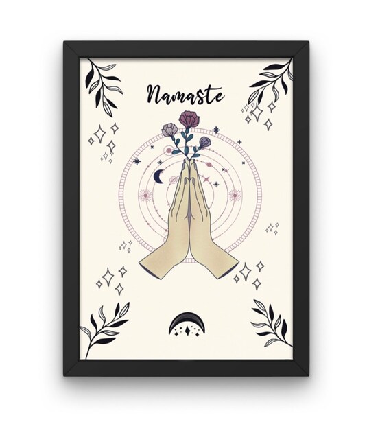 Namaste Print. Namaste Wall Art. Tarot Inspired Namaste Print. - Etsy UK