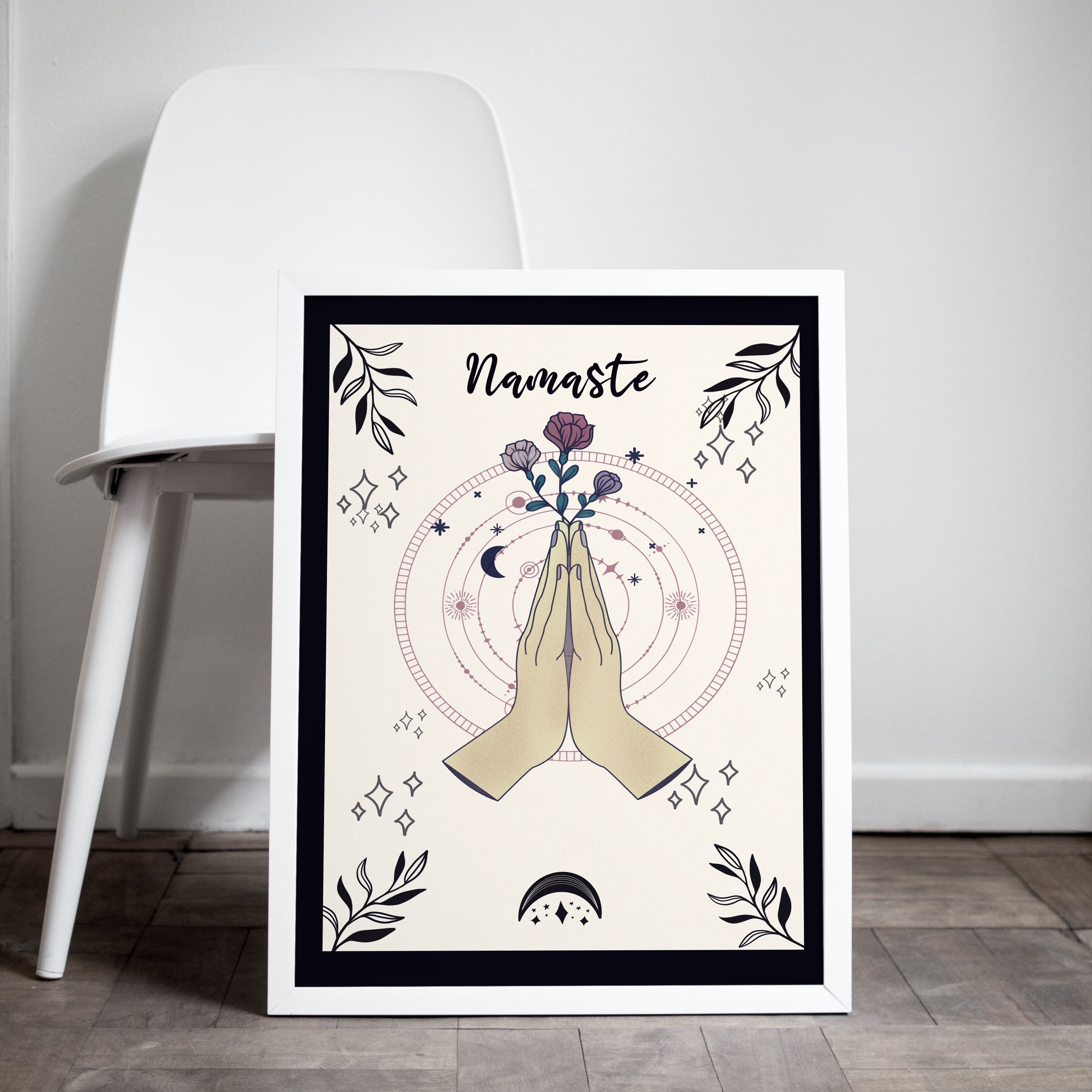 Namaste Print. Namaste Wall Art. Tarot Inspired Namaste Print. - Etsy UK