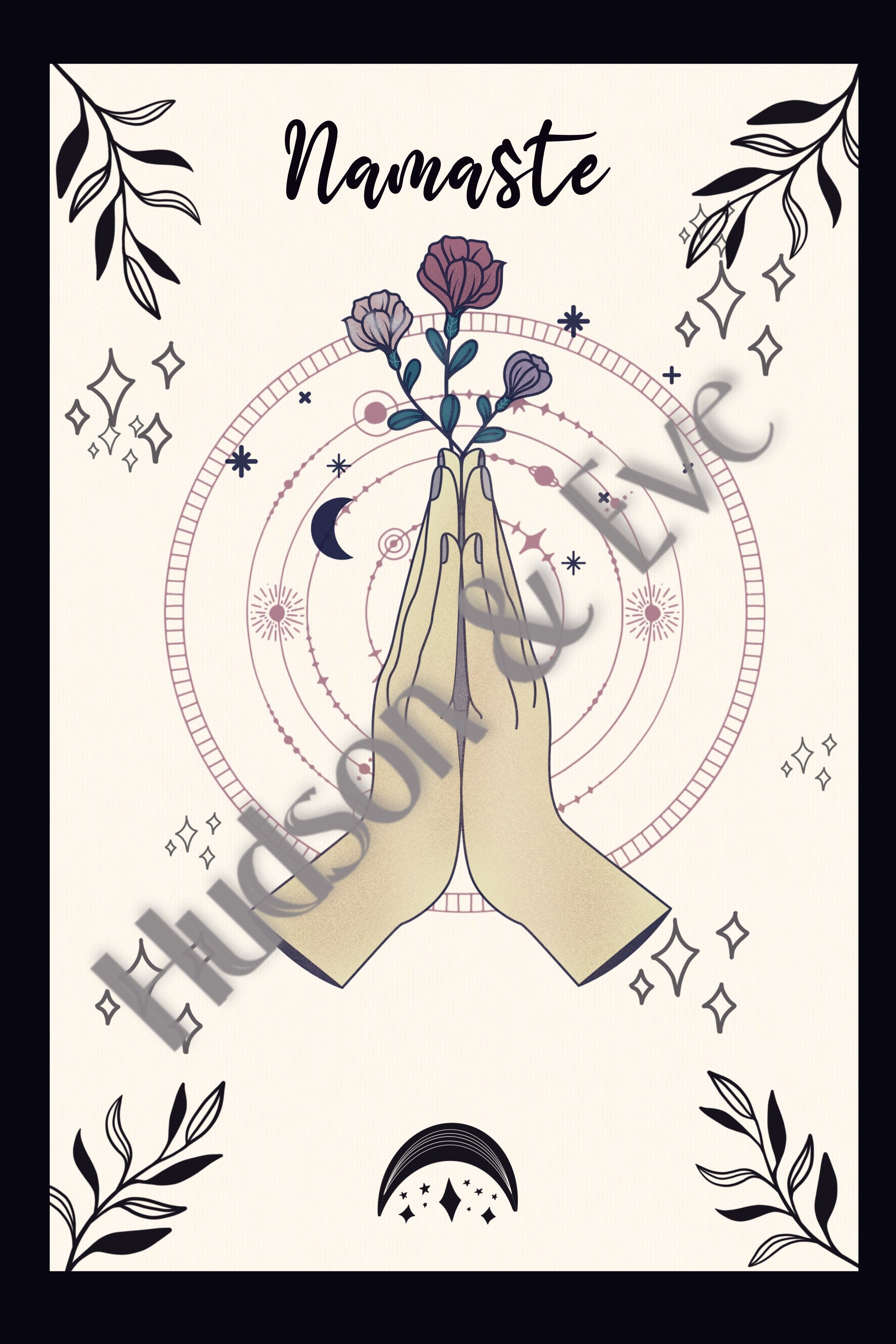 Namaste Print. Namaste Wall Art. Tarot Inspired Namaste Print. - Etsy UK