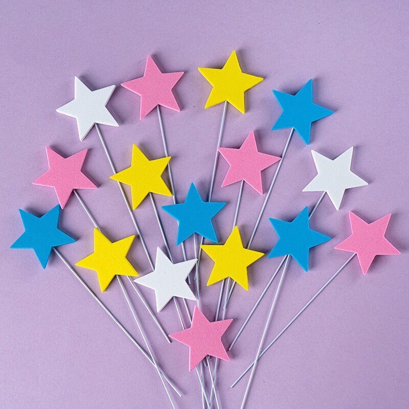 Gold Star Cake Topper - Etsy