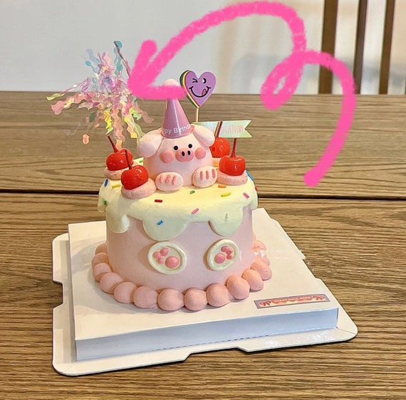 Sparkling Shiny Firework Birthday Cake Topper - Etsy