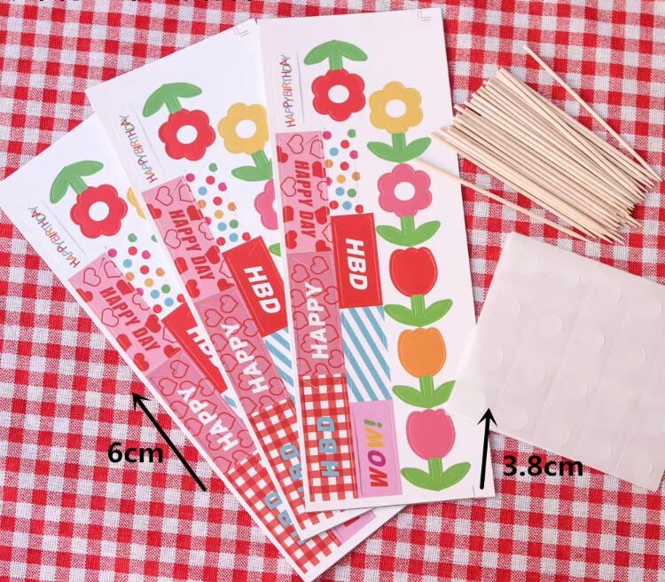 Happy Birthday Cake Topper Set Flag Cake Topper Flower Cake - Etsy Canada