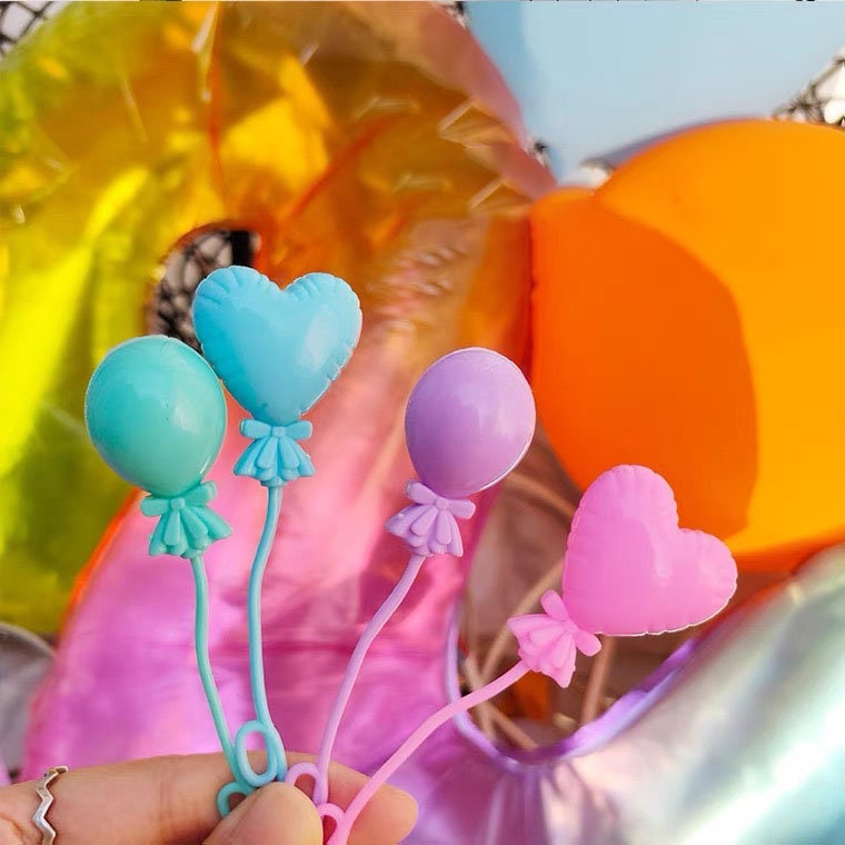 Plastic Balloon Cake Toppers 3D Cake Toppers Cake Decor - Etsy