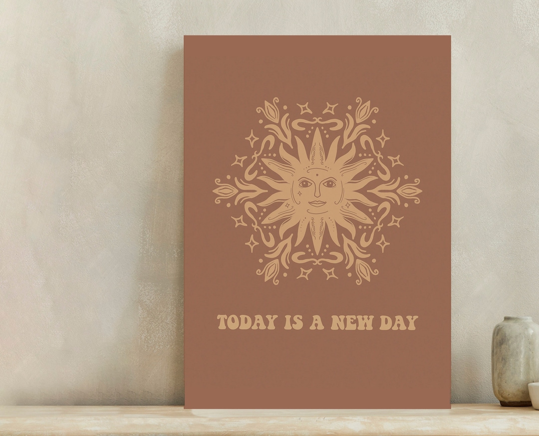 Sun Print, Digital Download Print, Abstract Wall Decor, Downloadable ...