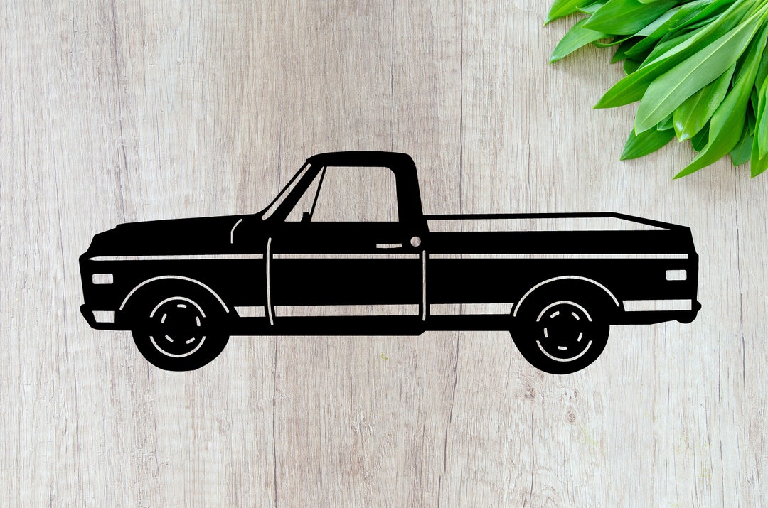 1971 Chevrolet Truck - DXF File - SVG File - DWG File - Cnc Ready ...