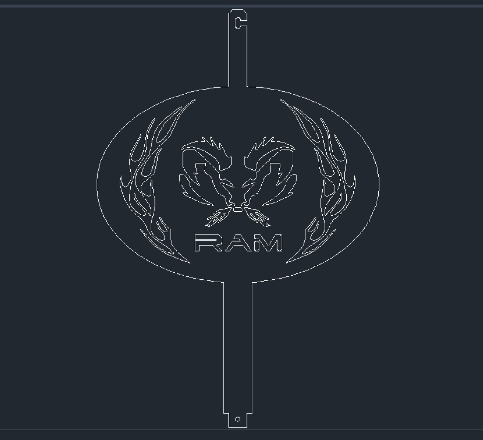 Dodge Ram Generic Prop DXF File CNC Ready | Etsy