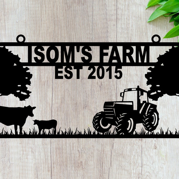 Angus Farm Sign Dxf - Etsy