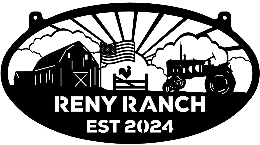 Reny Ranch Sign - DXF File - DWG File - Cnc Ready (digital File) - Etsy