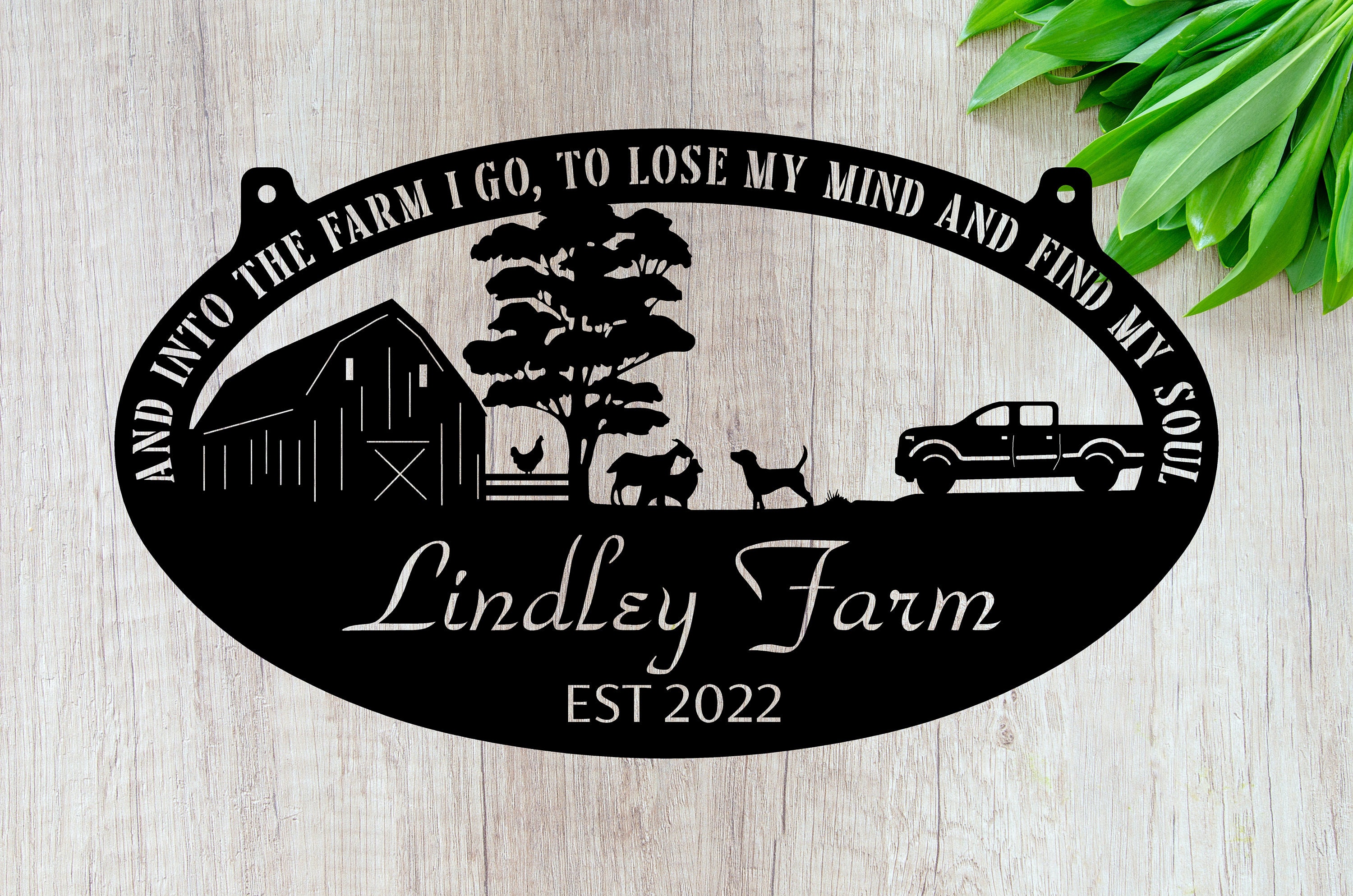 Find My Soul Farm Sign - DXF File - SVG File - DWG File - Cnc Ready ...