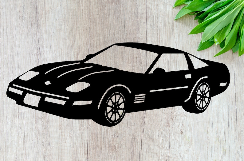 Corvette C4 DXF SVG CNC File (digital File) - Etsy
