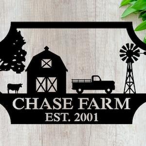 Custom Farm Sign - DXF File - SVG File- DWG File - Pdf File (digital ...