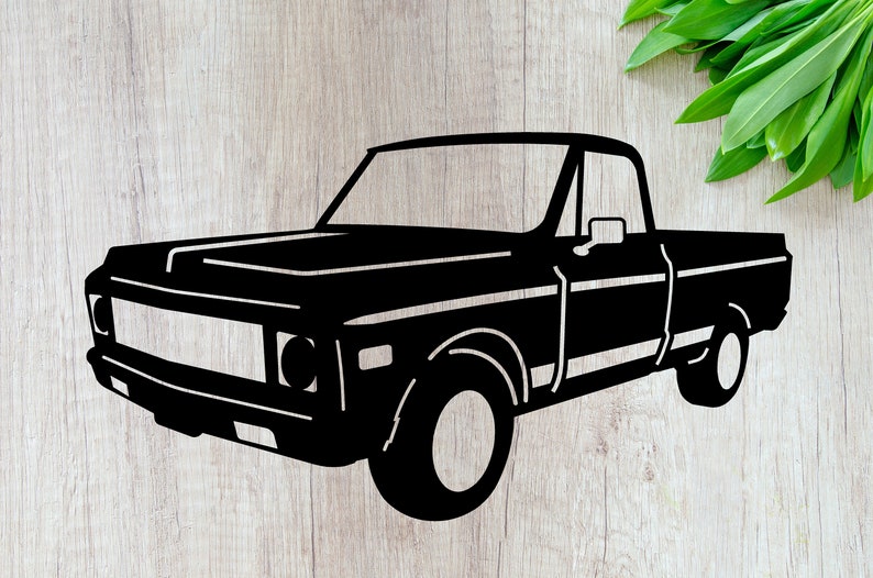 1971 Chevrolet Truck - DXF File - SVG File - DWG File - Cnc Ready ...