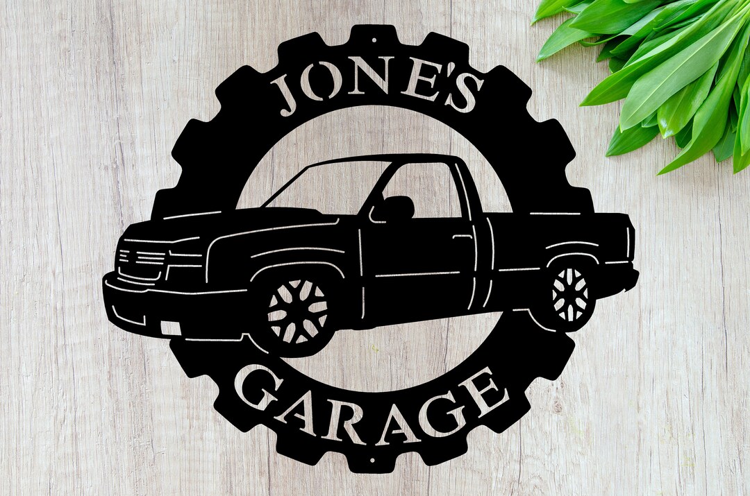 Jones Garage Sign - DXF File - SVG File - PDF File - Dwg File - Cnc ...