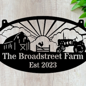 Broadstreet Farm Sign - DXF File - SVG Files - DWG File - Cnc Ready ...