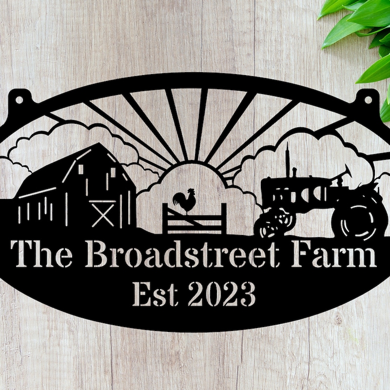 Metal Farm Signs Dxf Files - Etsy