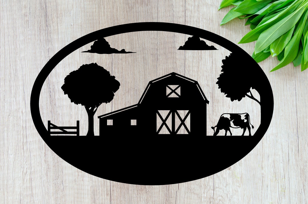 Custom Farm Sign Template: DXF SVG DWG Files (digital File) - Etsy