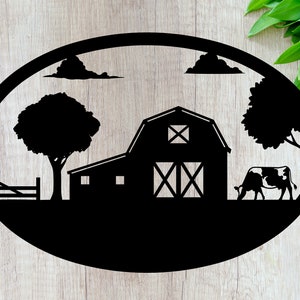 Custom Farm Sign Template: DXF SVG DWG Files (digital File) - Etsy