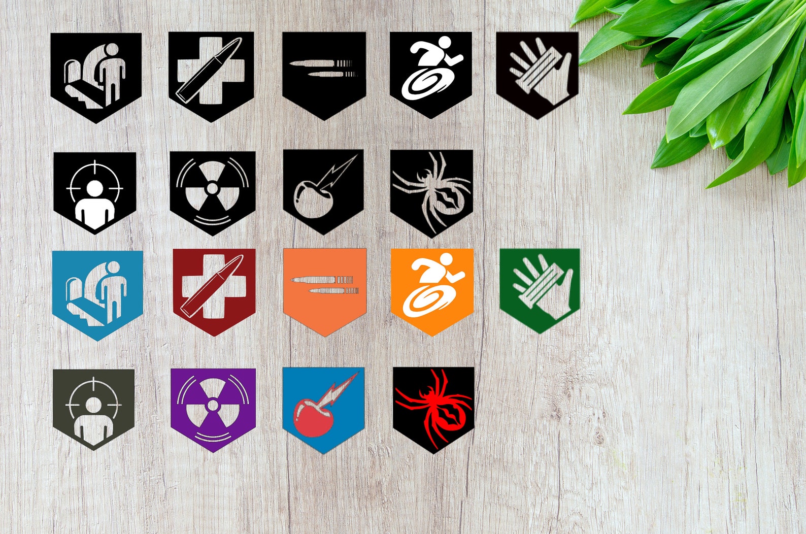 Call Of Duty Zombie Perk Icons 9 Pack DXF files SVG | Etsy