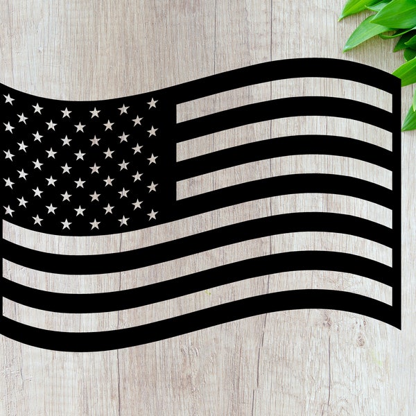 American Flag Dxf - Etsy