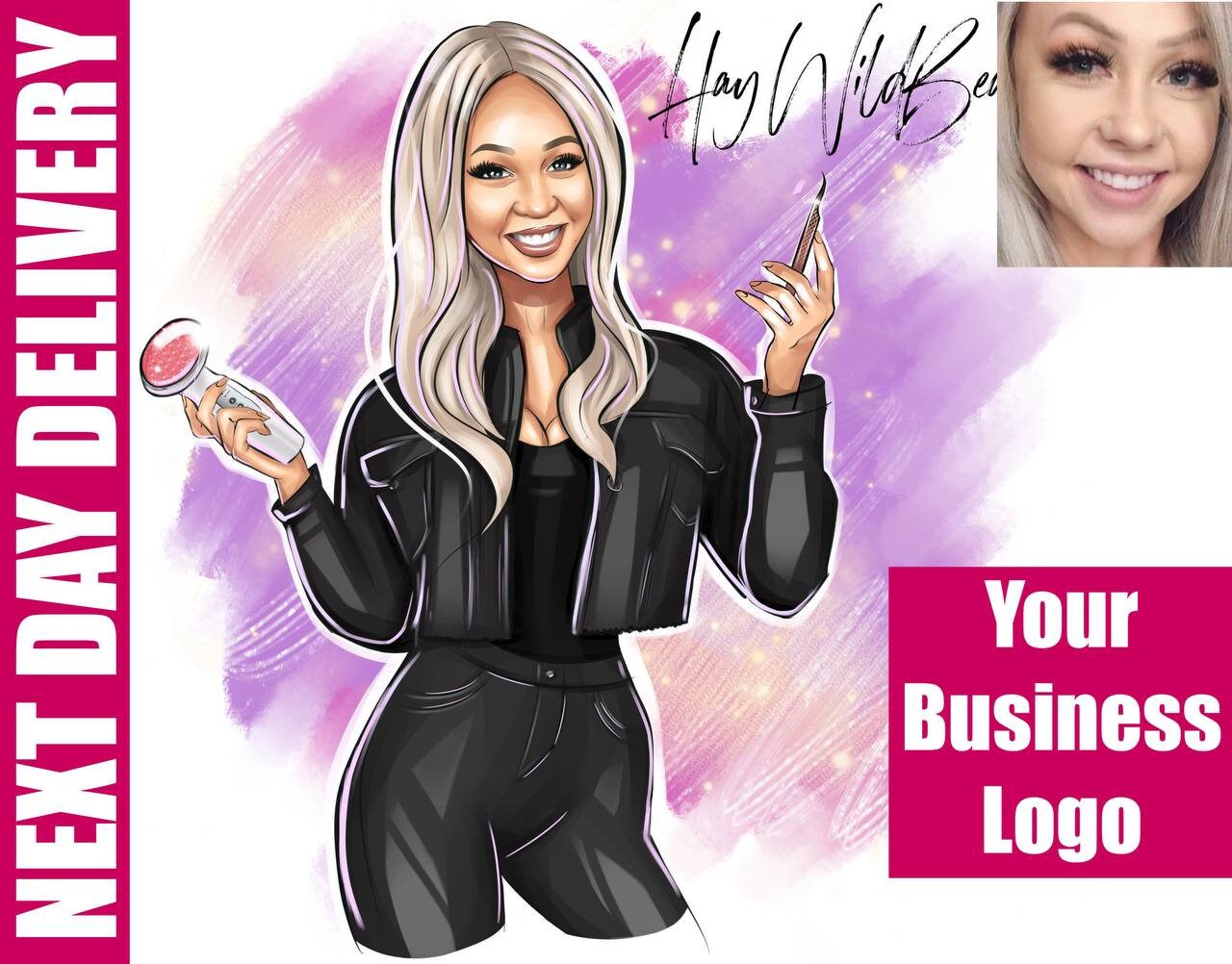 Custom Portrait Logo Business Logo Portrait Custom Digital - Etsy