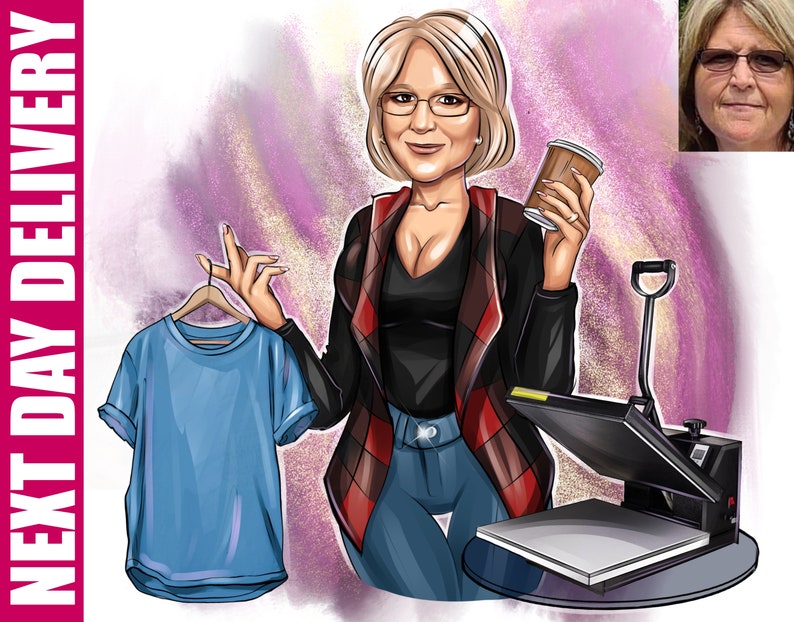 Crafter Logo Design Portrait Logo Cartoon Logo Design - Etsy