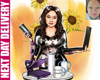 Business Logo Portrait, Crafter Logo Design, Cartoon Logo, Custom Logo ...