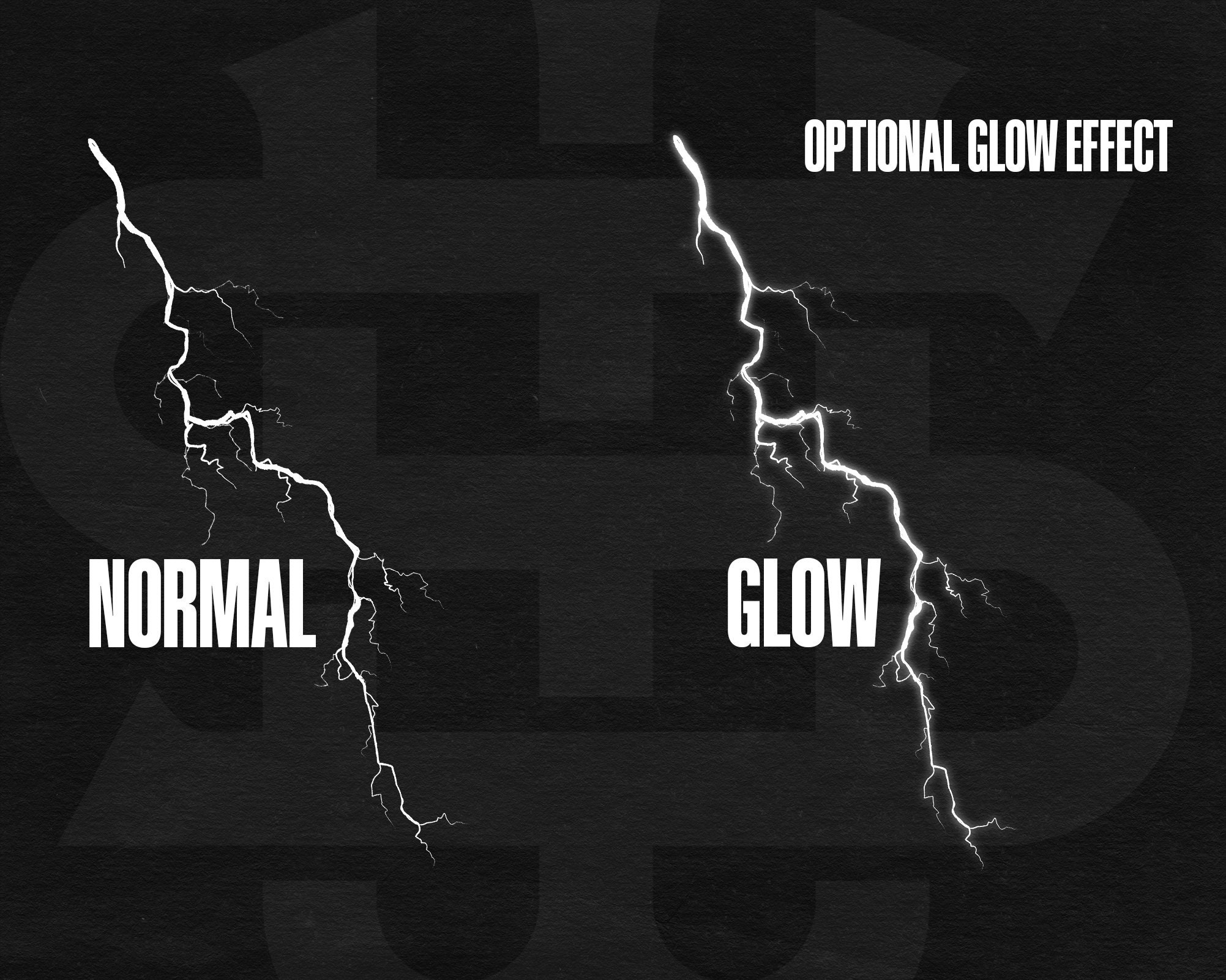 50 Photoshop Lightning Brushes + PNG Lightning - Etsy UK