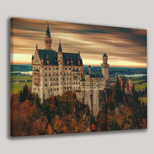 Neuschwanstein Castle Canvas Print German Wall Decor - Etsy