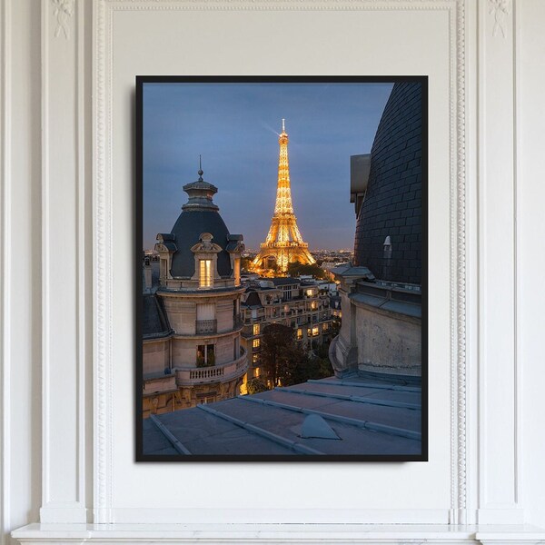 Paris Rooftop Photo - Etsy