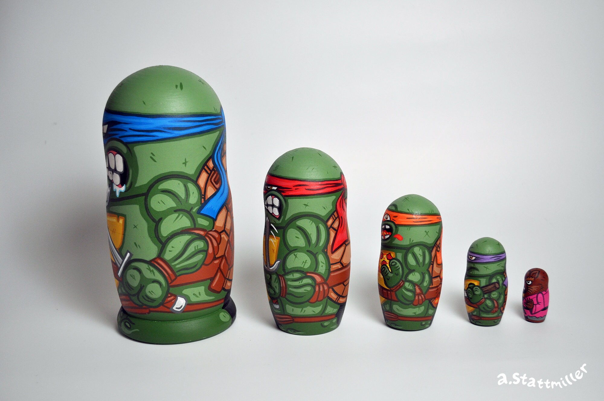 Teenage Mutant Ninja Turtle Nesting Dolls - Etsy