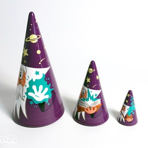 Wizzy! the Wizard Nesting Dolls - Etsy