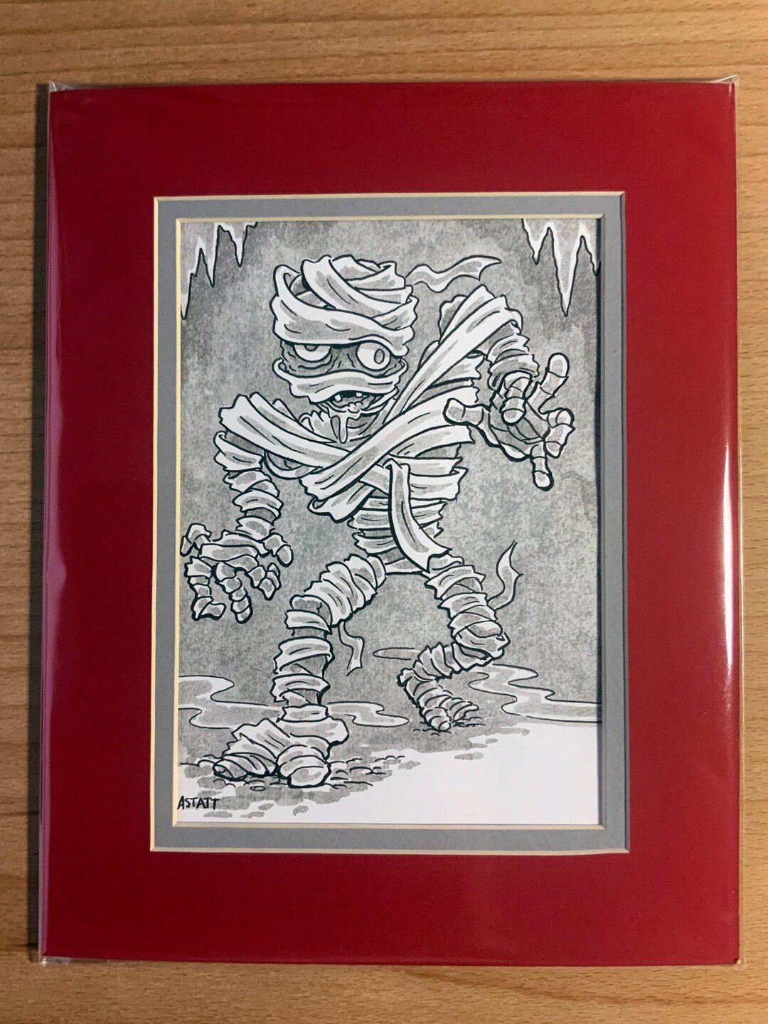 The Mummy Ink Drawing - Etsy