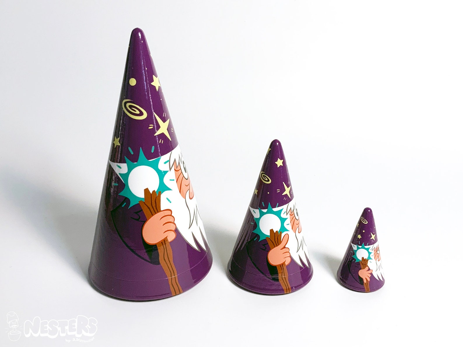 Wizzy! the Wizard Nesting Dolls - Etsy