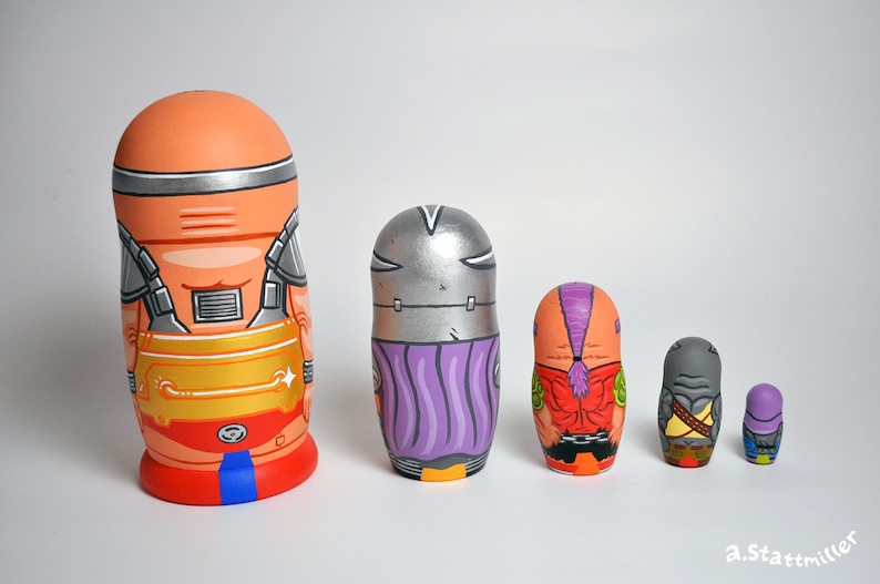 Teenage Mutant Ninja Turtles bad Guys Nesting Dolls - Etsy