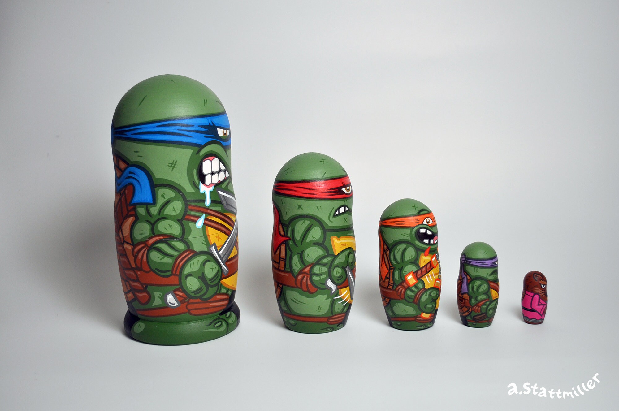 Teenage Mutant Ninja Turtle Nesting Dolls - Etsy