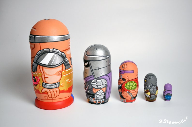 Teenage Mutant Ninja Turtles bad Guys Nesting Dolls - Etsy