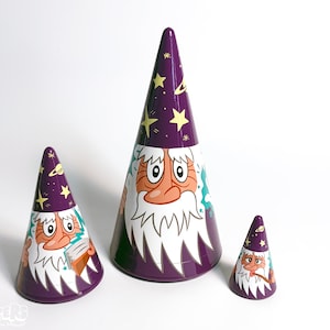 Wizzy! the Wizard Nesting Dolls - Etsy