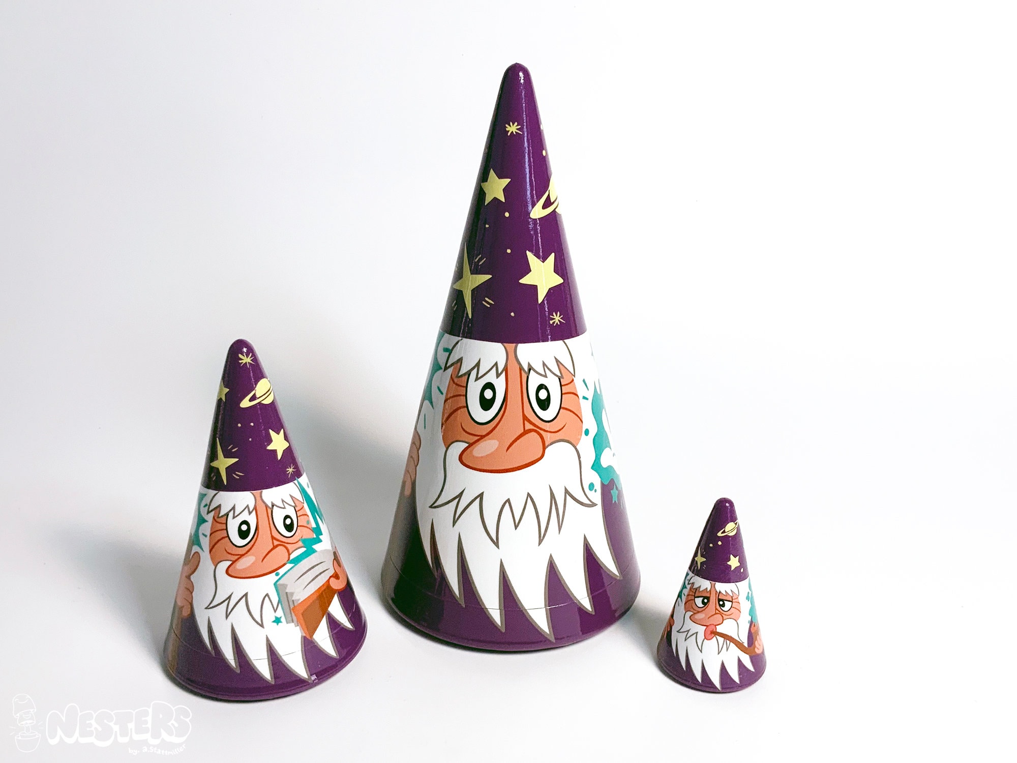 Wizzy! the Wizard Nesting Dolls - Etsy