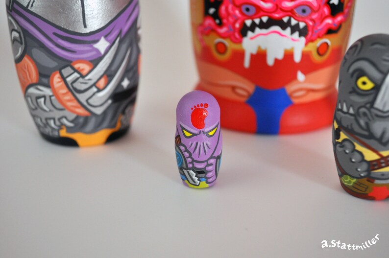 Teenage Mutant Ninja Turtles bad Guys Nesting Dolls - Etsy