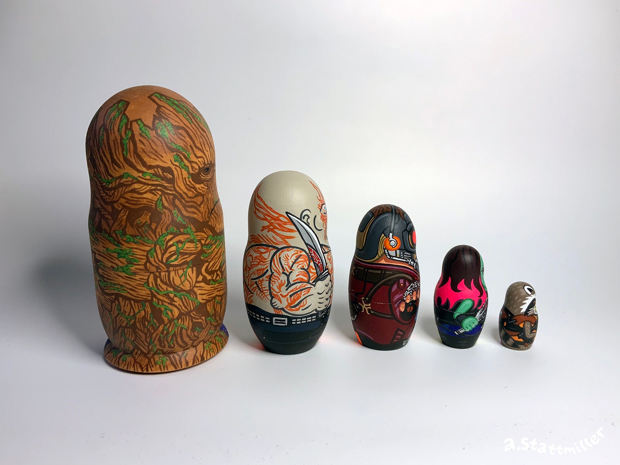 Guardians of the Galaxy Nesting Dolls - Etsy