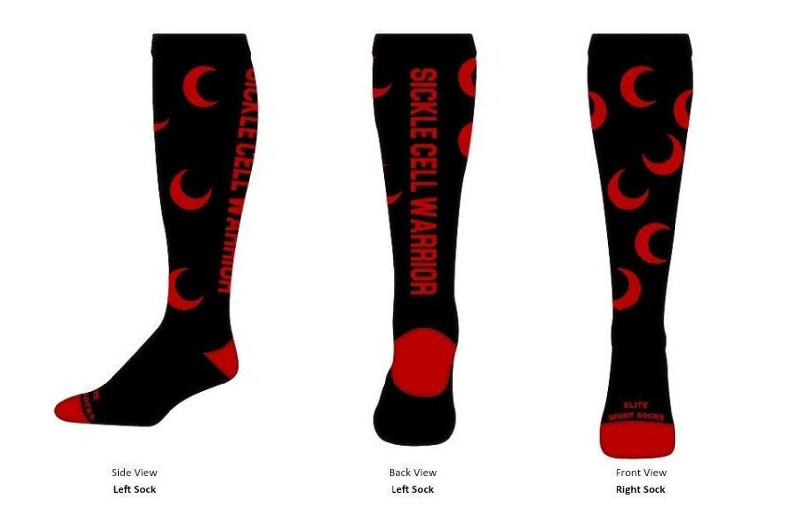 Sickle Cell Awareness Compression Socks - Knee Length - Etsy