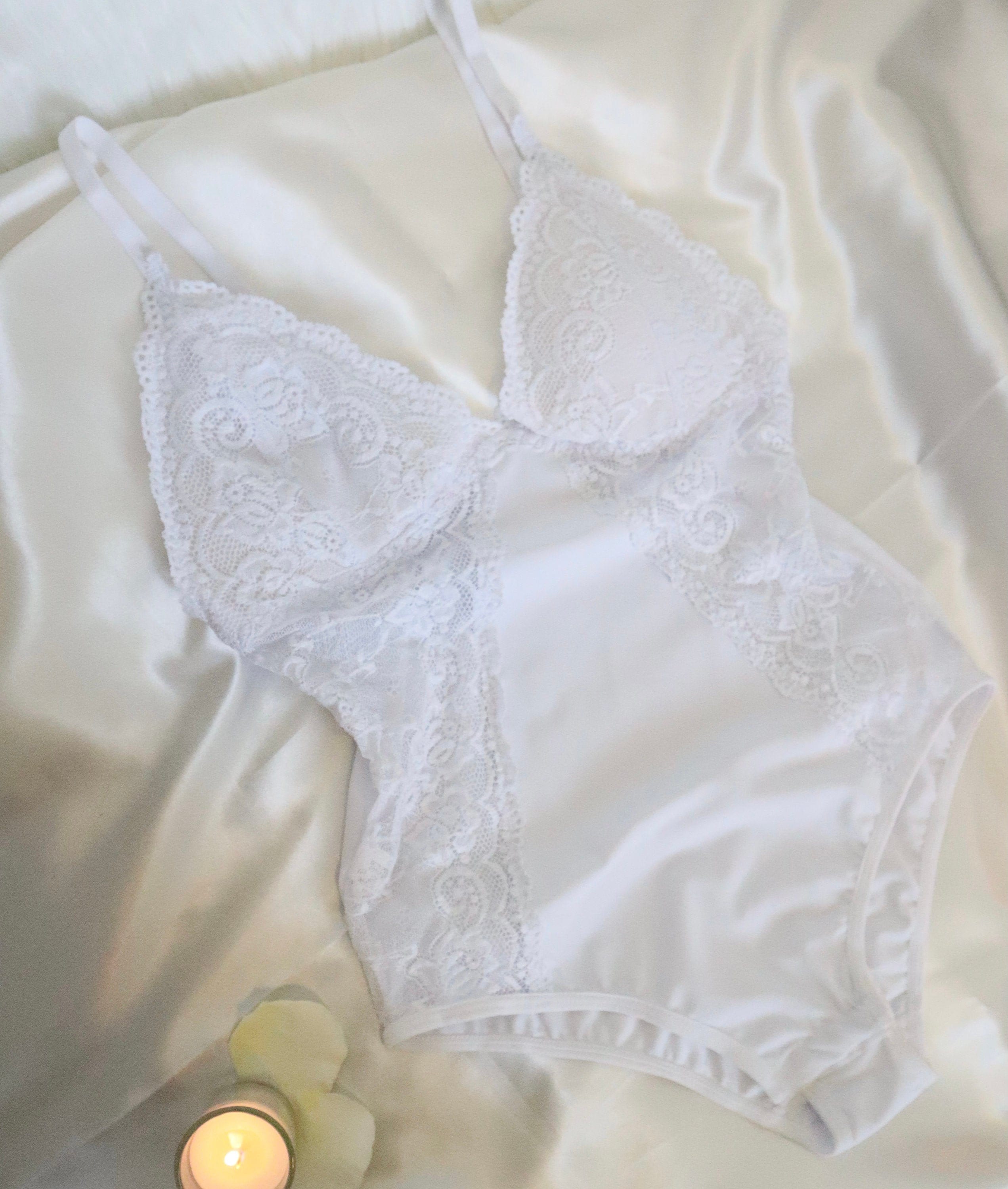 White Lace Bodysuit - Etsy
