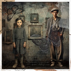 60 Vintage People Portraits Photos, Junk Journal Kit, Ragged People ...