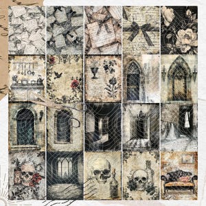 Dark Gothic Style Images, Creepy Characters, Horror Digital Scrapbook ...