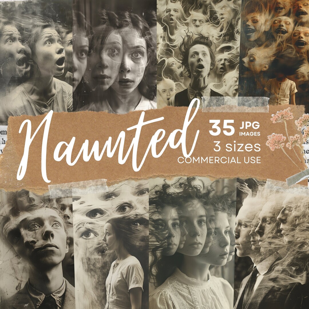 35 Haunted Horror Junk Journal Pages, Horror Junk Journal Ephemera ...