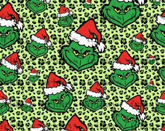 Seamless Grinch Pattern | Etsy