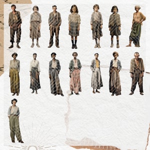60 Vintage People Portraits Photos, Junk Journal Kit, Ragged People ...