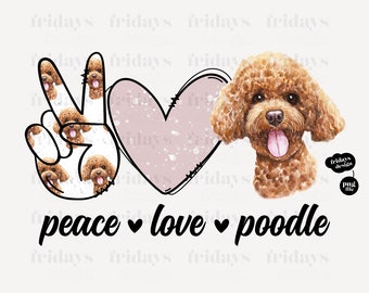 Peace Love Dog Png - Etsy