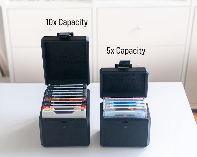 Minidisc Storage Case | Magnetic Latch | 5 or 10 Disc Holder | Handmade ...