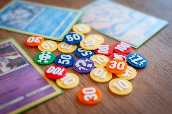 Pokemon TCG Tokens Set Card Damage Counters Status - Etsy